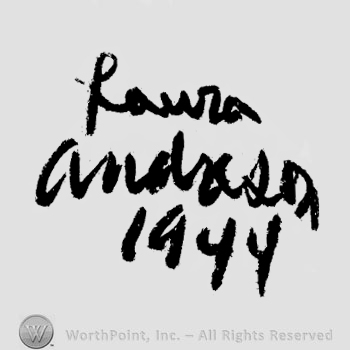 Mark with Name signature "Laura Andreson" and | #694273