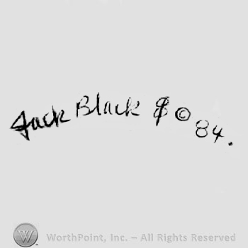 Mark with "Jack Black" name signature, vertical | #694303