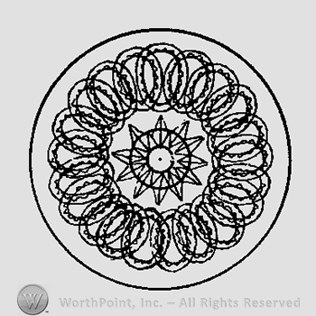 Mark with Glass Pattern: Scroll with Star. | #696491