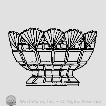 Mark with Glass Pattern: Block with Fan Border. | #696656