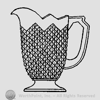 Mark with Glass Pattern: Banded Diamond Point. | #696752