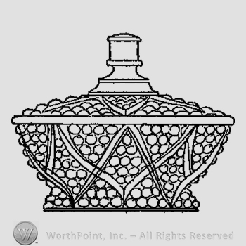 Mark with Glass Pattern: Hobnail with Bars. | #696963