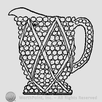 Mark with Glass Pattern: Hobnail with Bars. | #696964