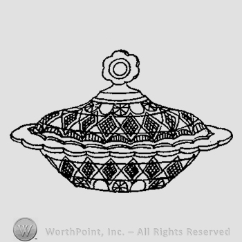 Mark with Glass Pattern: Bryce Bros No.80 Flanged | #697763