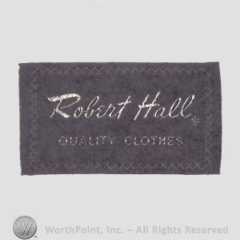 Mark with Clothing label: the text "Robert Hall | #699108