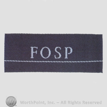 Mark with Closing label: the word ''FOSP'' and a | #700162