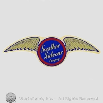 Mark with Two wings, a circle and the text | #702033
