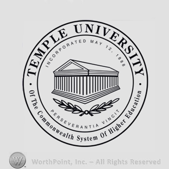 Mark with A circle, the text "TEMPLE UNIVERSITY | #702353
