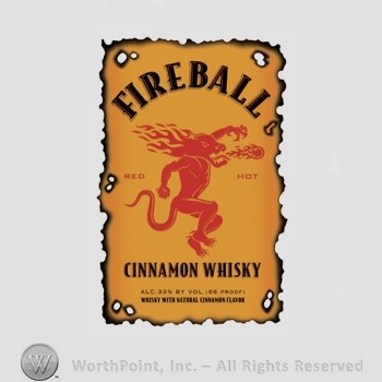 Mark with A frame, the text "FIREBALL RED HOT | #702899