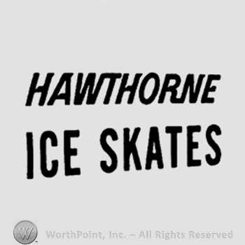 Mark with The text "HAWTHORNE ICE SKATES". | #703432