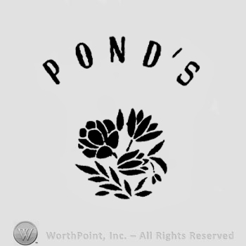 Mark with The word "POND'S" and flowers. | #703523