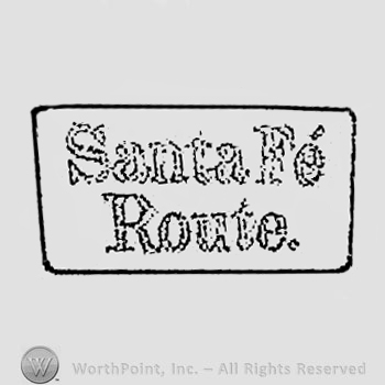 Mark with A frame and the text "Santa Fe Route" | #703971