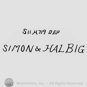 Mark with the text Simon & Halbig in uppercase | #70518