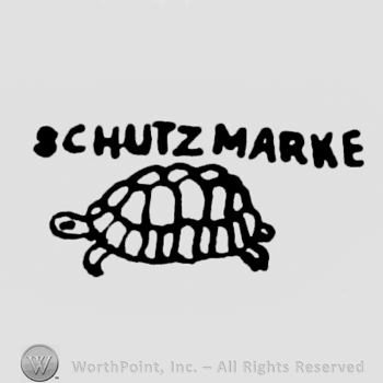 Mark with a turtle under the text Schutzmarke in | #70532