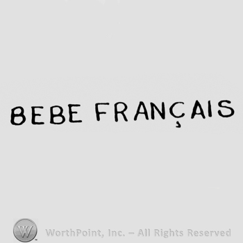 Mark with the text Bebe Francais in uppercase | #70571