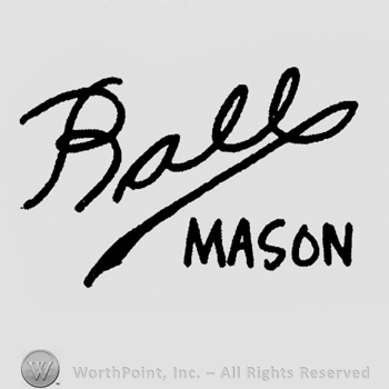 Mark with The text "Ball MASON". | #70751