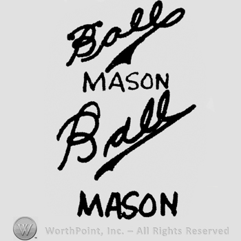 Mark with The text "Ball MASON Ball MASON". | #70752