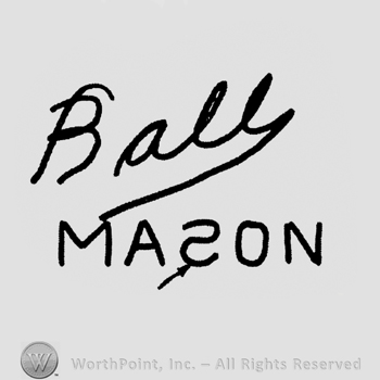 Mark with The text "Ball MASON". | #70753