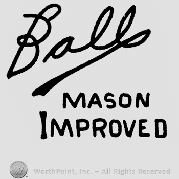 Mark with The text "Ball MASON IMPROVED". | #70754
