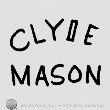 Mark with The text "CLYDE MASON". | #70852