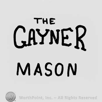Mark with The text "THE GAYNER MASON". | #70965