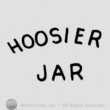 Mark with The text "HOOSIER JAR". | #71033