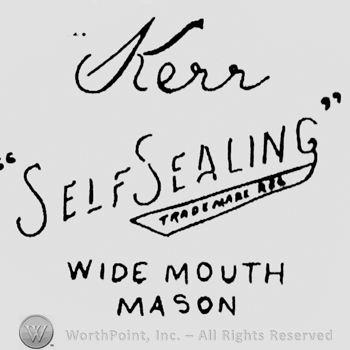 Mark with The text "Kerr SELF SEALING TRADE MARK | #71067