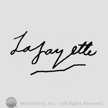 Mark with The word "Lafayette". | #71084