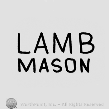 Mark with The text "LAMB MASON". | #71086