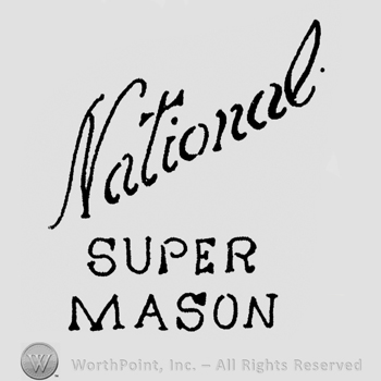 Mark with The text "National SUPER MASON". | #71198