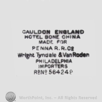 Mark with Railroad china pattern: Gold Keystone. | #712421