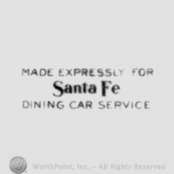 Mark with The text "MADE EXPRESSLY FOR Santa Fe | #712441