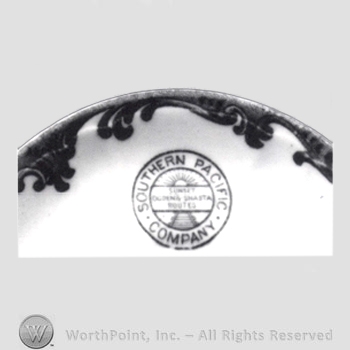 Mark with Railroad china pattern: Harriman Blue | #712540
