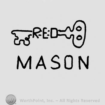 Mark with A key and the text "RED MASON". | #71267