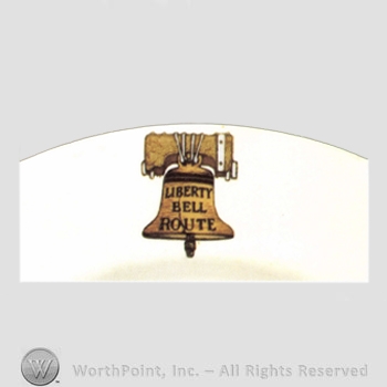 Mark with Railroad china pattern: Liberty Bell. | #713234