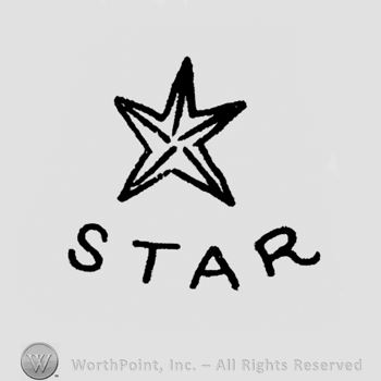 Mark with A star and the word "STAR". | #71327