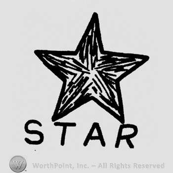 Mark with A star and the word "STAR". | #71328
