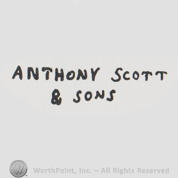 Mark with The text "ANTHONY SCOTT & SONS". | #71439