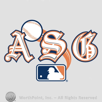 Mark with A baseball, the letters "ASG", a square | #714626