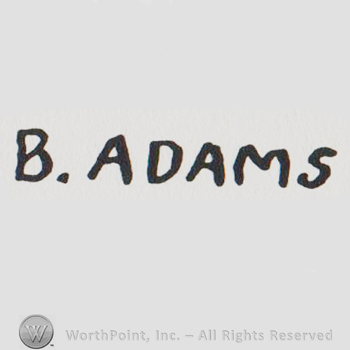 Mark with The text "B. ADAMS". | #71486
