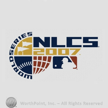 Mark with The text "WORLD SERIES NLCS", a globe, | #715059