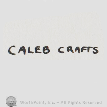 Mark with the name CALEB CRAFTS written in | #71568