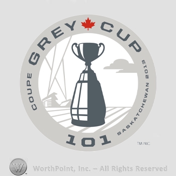 Mark with A circle, the text "COUPE GREY CUP | #715774