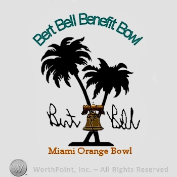Mark with The text "Bert Bell Benefit Bowl Miami | #715832