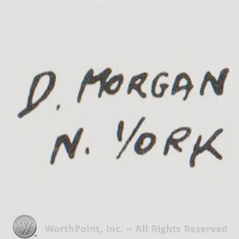 Mark with the text D MORGAN N YORK in uppercase | #71712