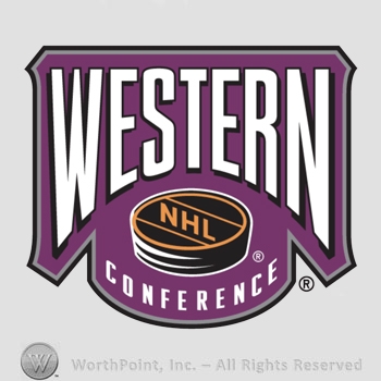Mark with A frame, the text "WESTERN CONFERENCE, | #718150