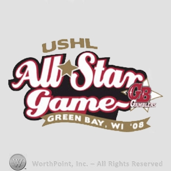 Mark with The text "USHL All Star Game, GREEN | #718273