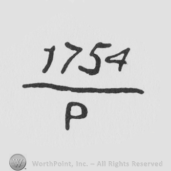 Mark with The text "1754 P". | #71845