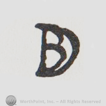 Mark with the letter B and D overlapping | #71941