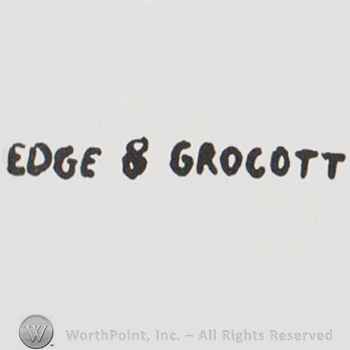 Mark with the names EDGE & GROCOTT in uppercase | #71968